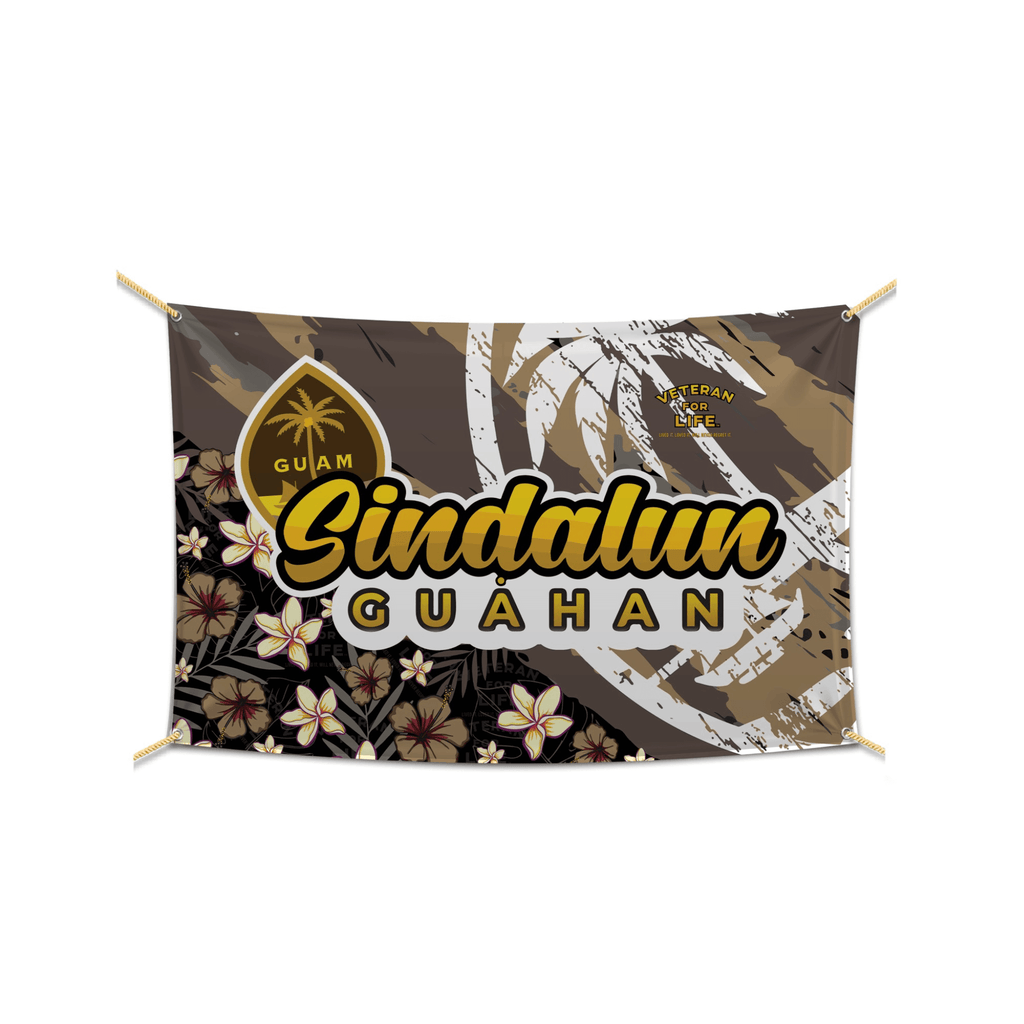 Sindalun Guåhan –Plumeria Design Banner – Veteran For Life