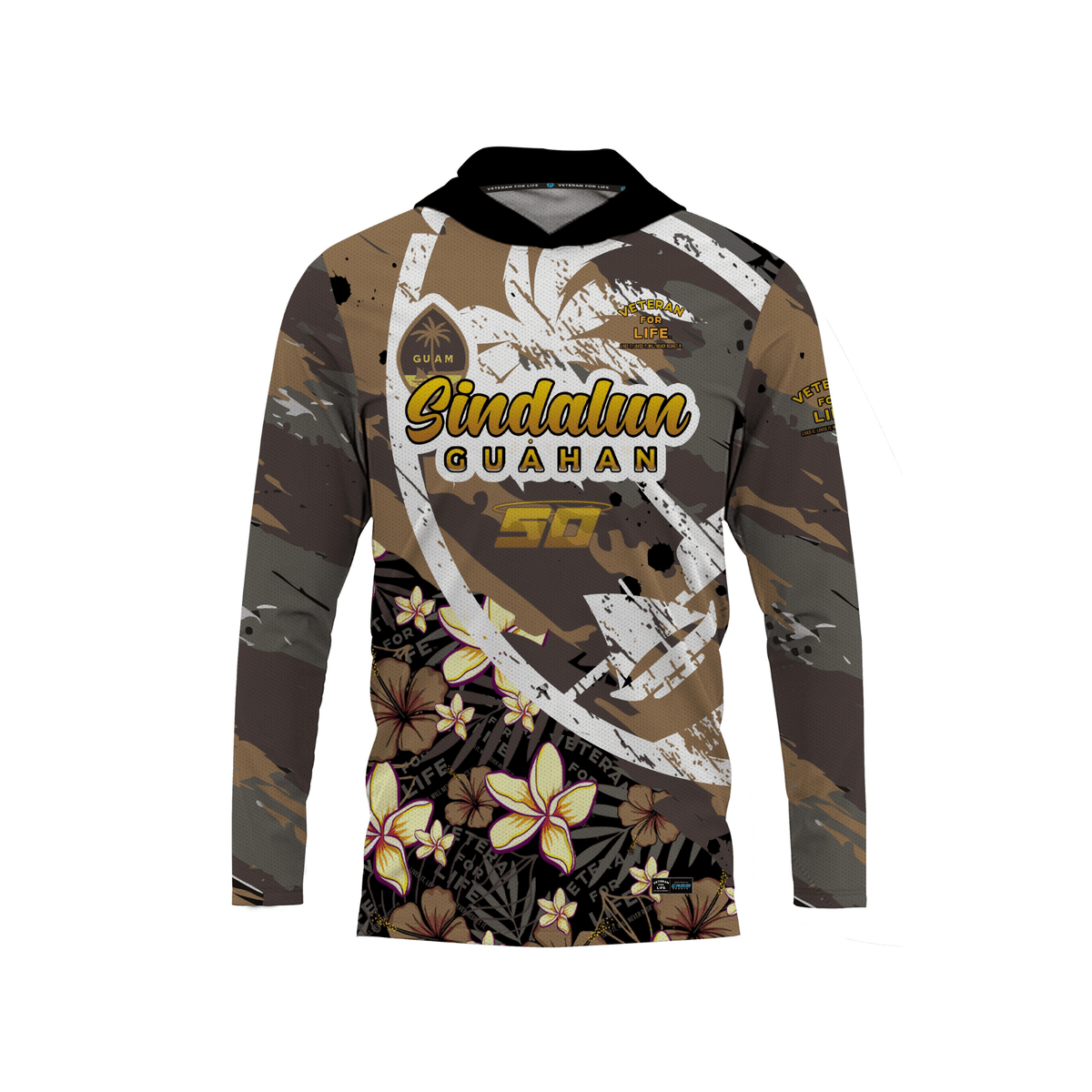Sindalun Guåhan Performance Hoodie– #50 Tribute Edition – Veteran For Life